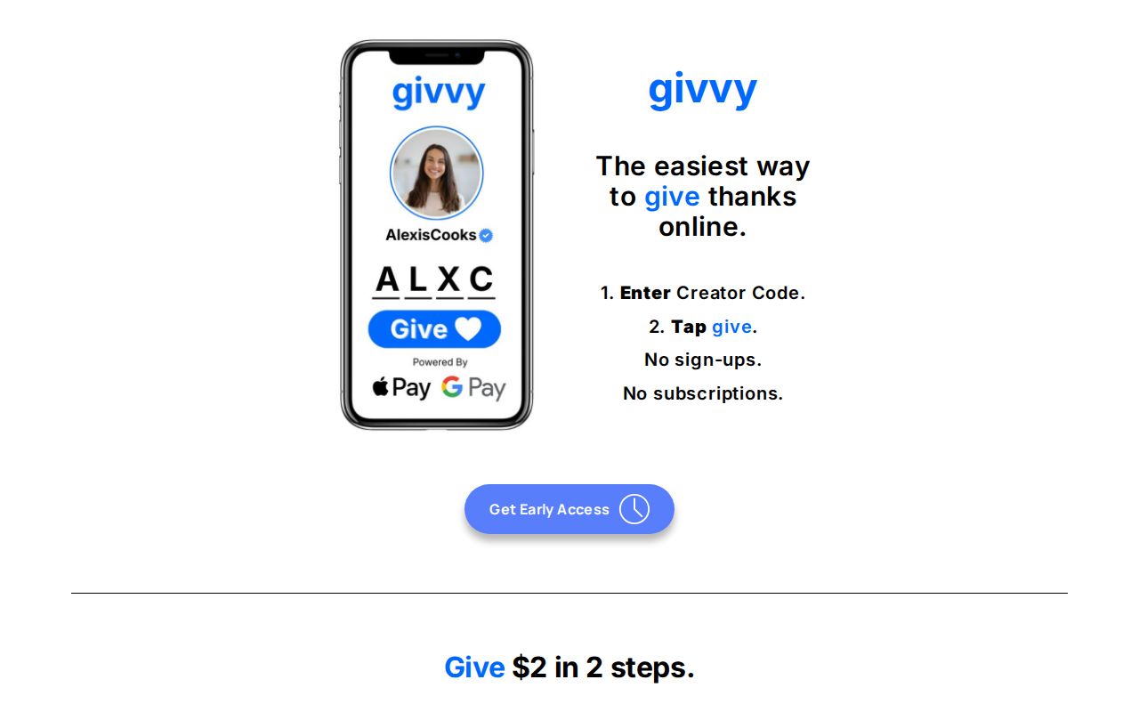 Givvy - The easiest way to say thanks online
